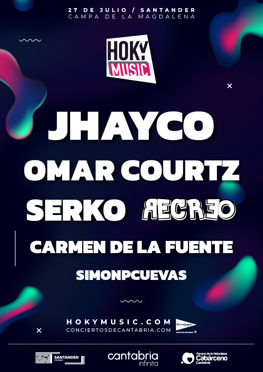Hoky Music 2025: Jhayco, Serko, Recreo y Simónpcuevas - Santander Creativa