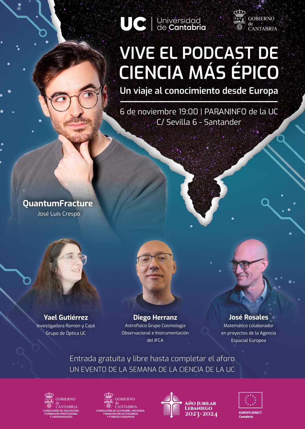 Vive el podcast de ciencia más épico. Un viaje al conocimiento desde Europa, con José Luis ...