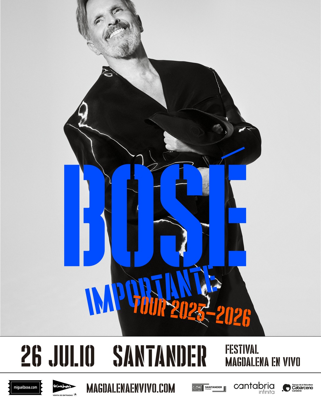 Miguel Bosé. Importante Tour 2025 - Santander Creativa