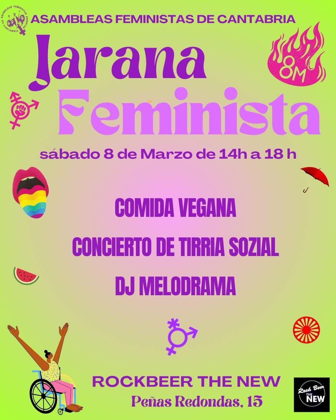 Jarana feminista con Tirria Sozial en concierto - Santander Creativa