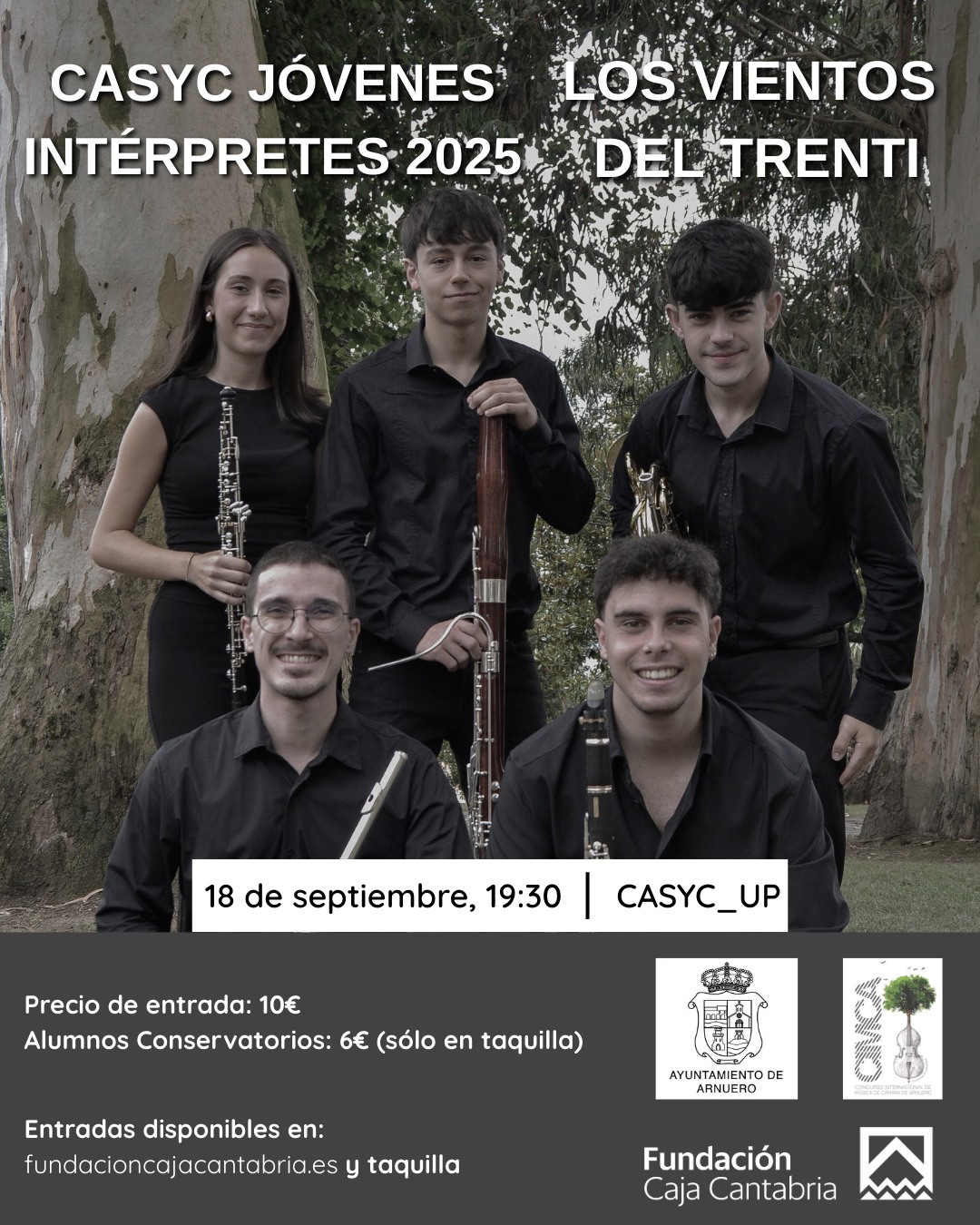 CASYC Jóvenes Intérpretes: Los Vientos del Trenti - Santander Creativa