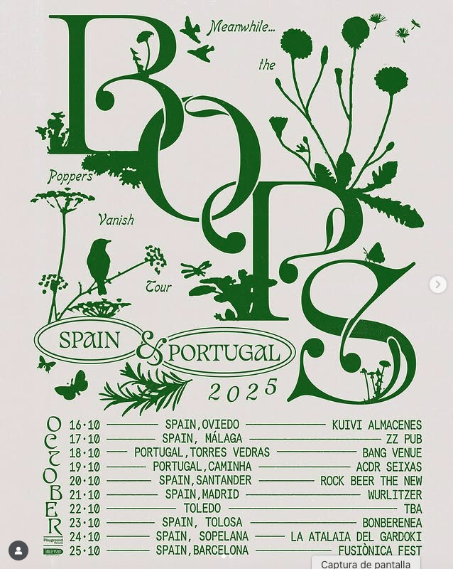 Concierto del grupo de pop rock francés Bops - Santander Creativa