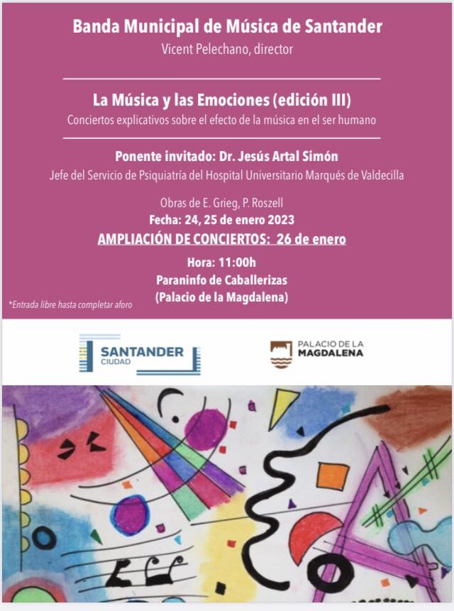 La música y las emociones, tercera edición - Santander Creativa