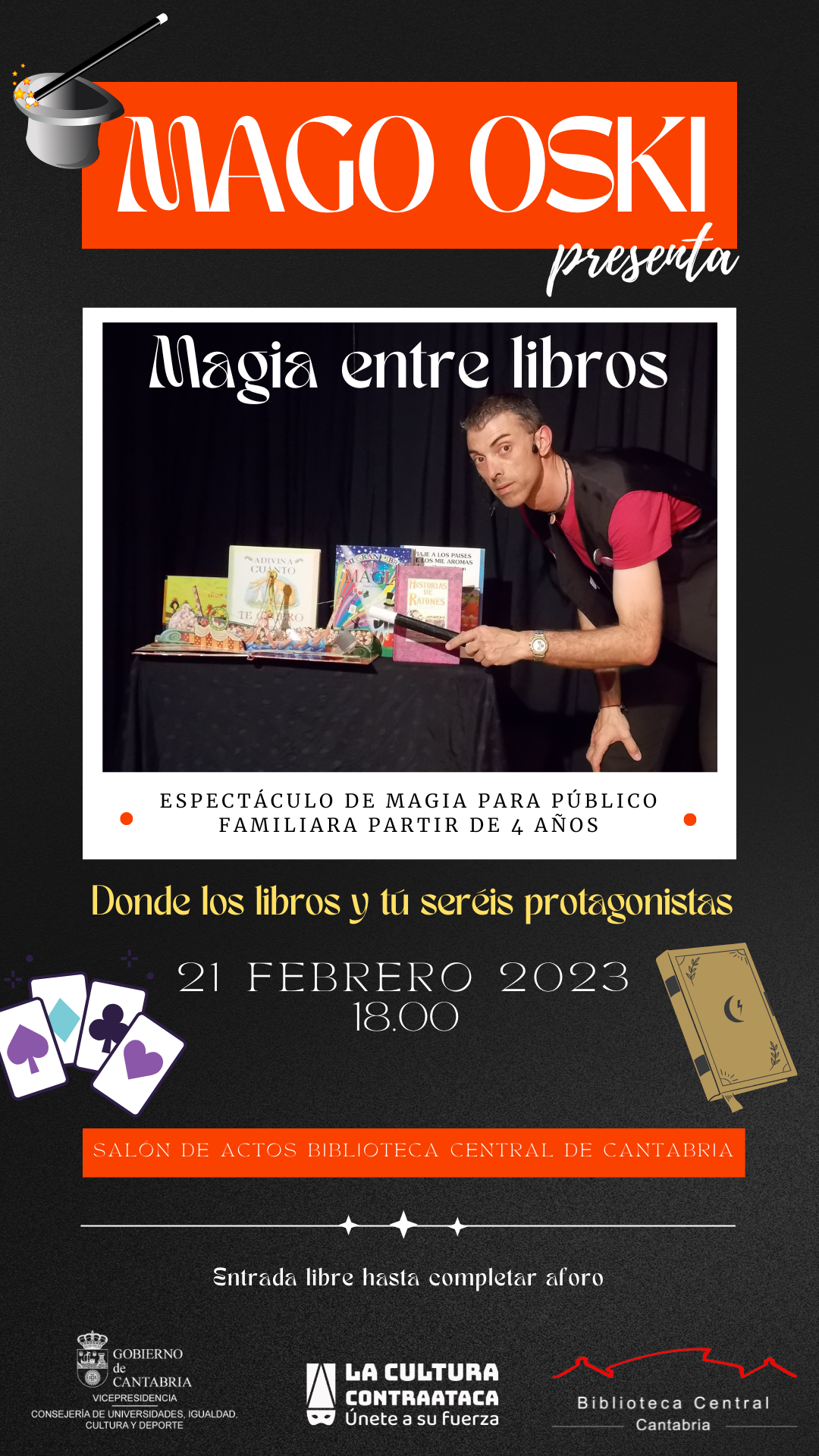 “Magia entre libros", con el Mago Oski - Santander Creativa