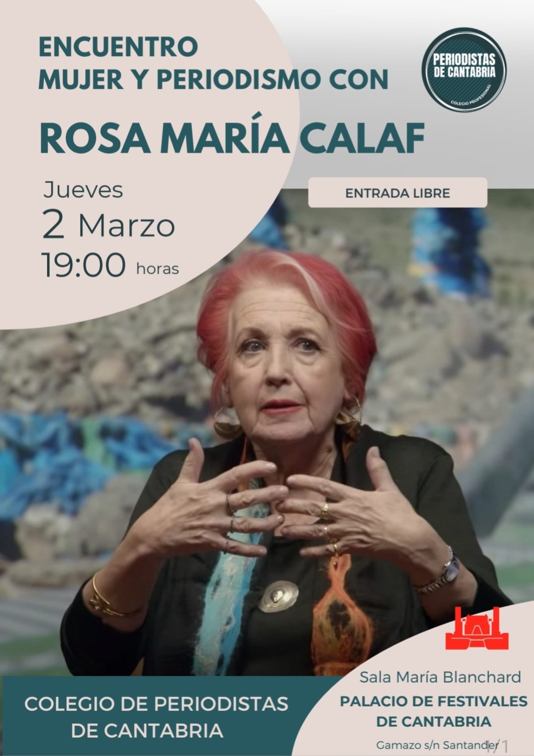 Encuentro Mujer y Periodismo con Rosa María Calaf - Santander Creativa