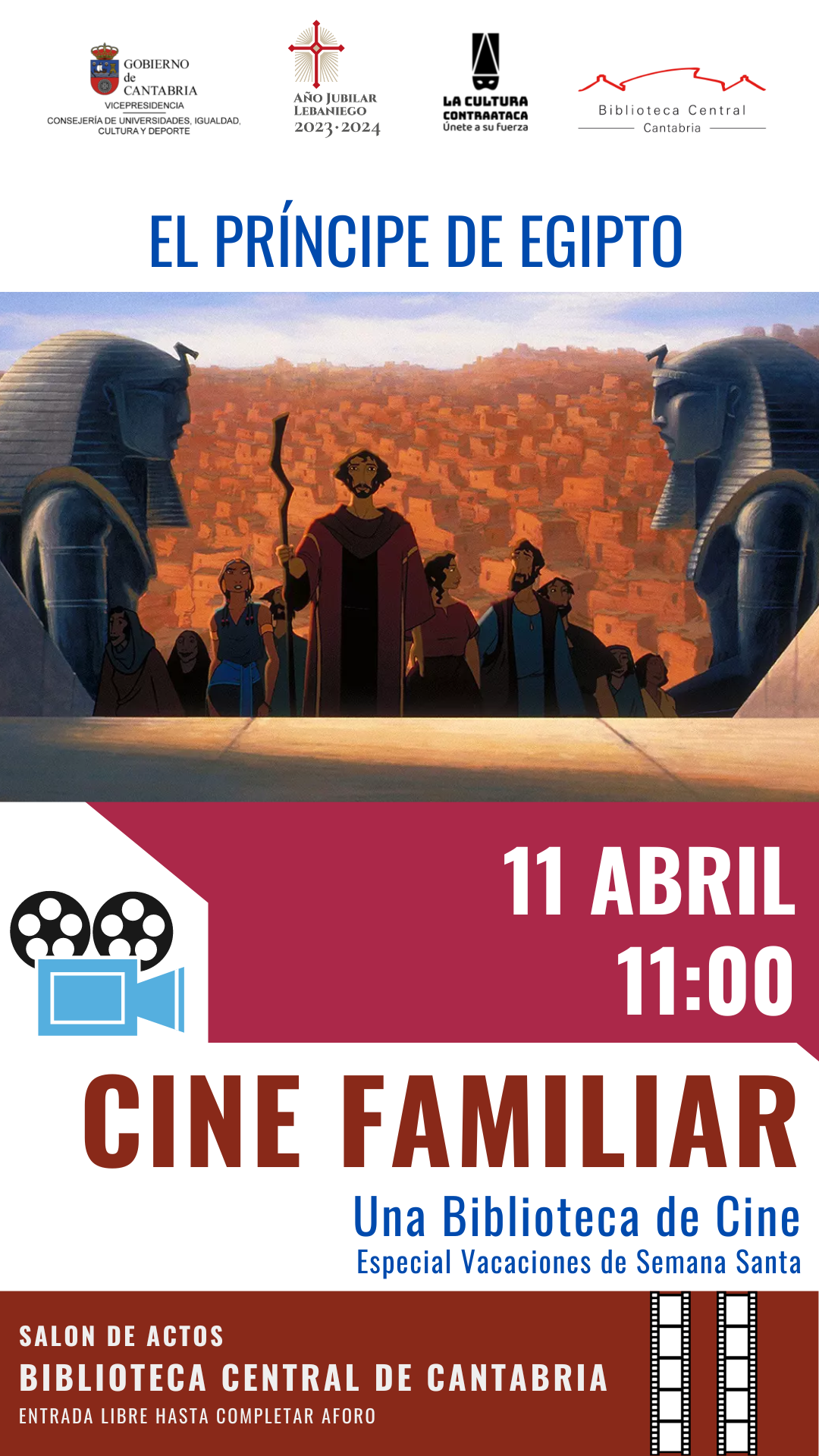 Cine familiar: "El príncipe de Egipto" - Santander Creativa