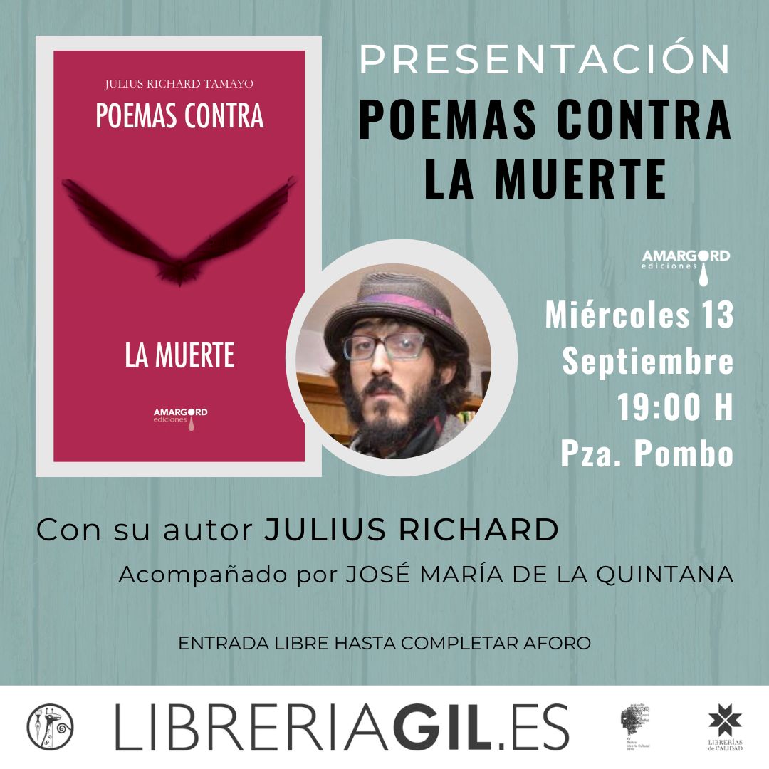 Julius Richard presenta "Poemas contra la muerte" - Santander Creativa