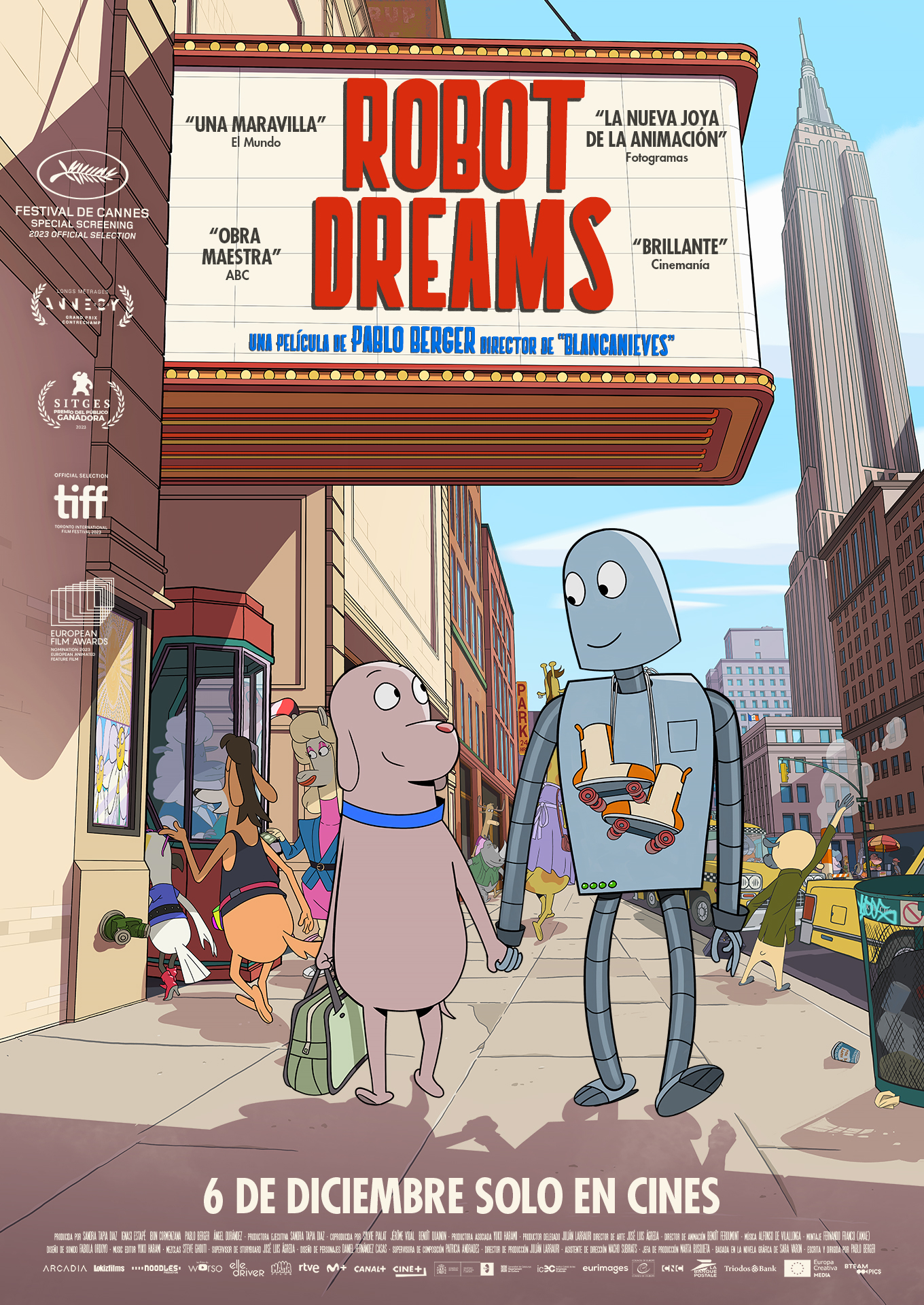 "Robot Dreams", dirigida por Pablo Berger - Santander Creativa
