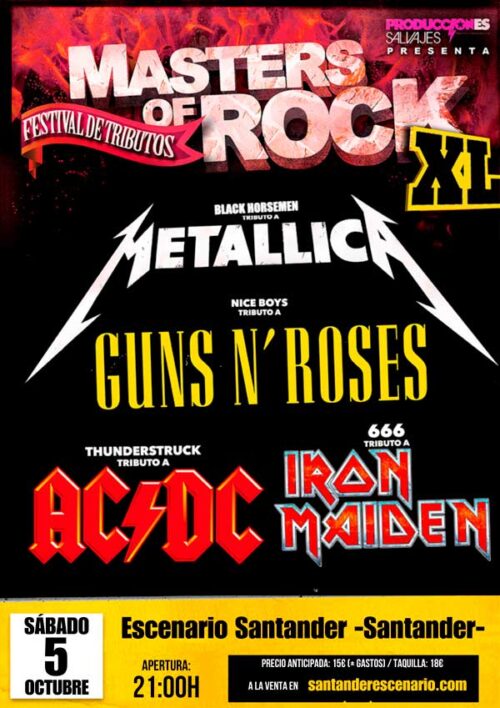 Masters of rock XL - Santander Creativa